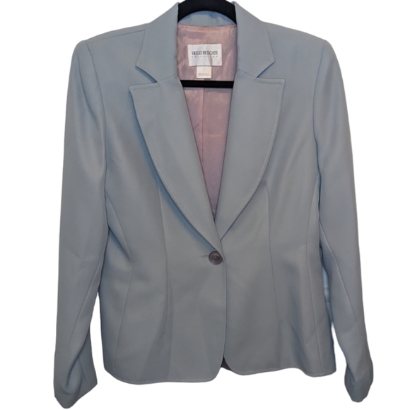 Hugo Buscati | Jackets & Coats | Hugo Buscati Womens Pastel Light Blue ...